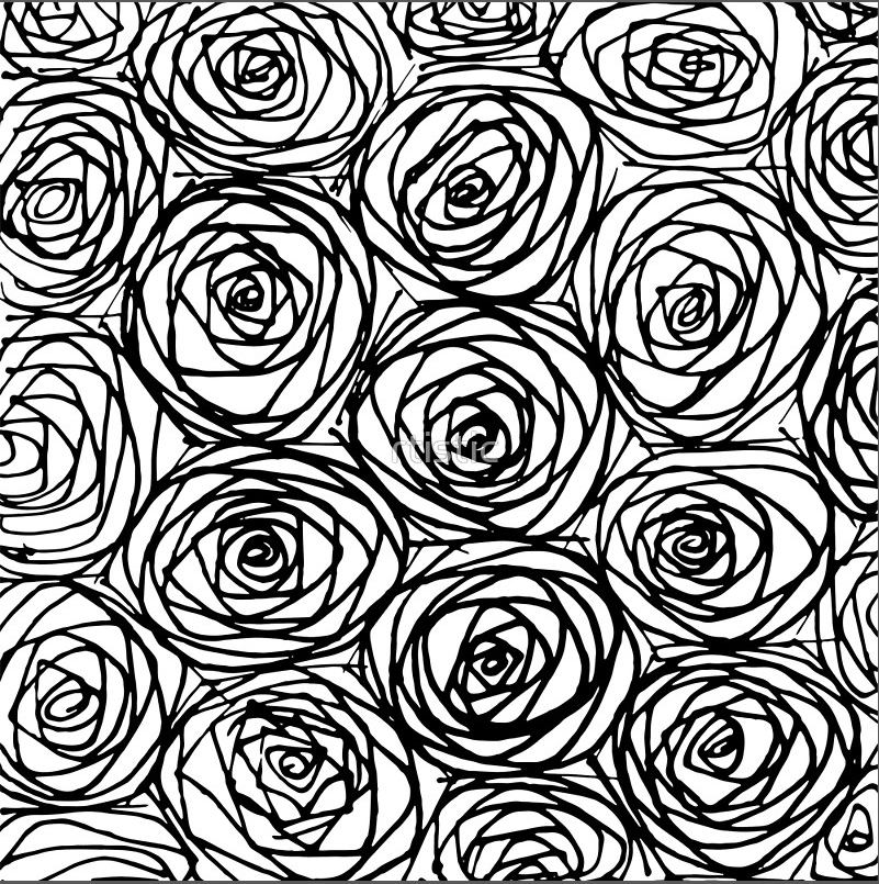Line Art Roses – rtistic by rujuta