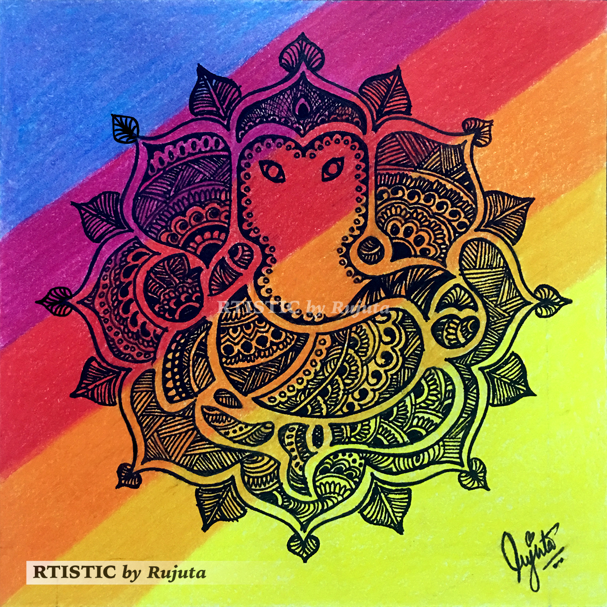 Ganpati Mandala Artwork – rtistic by rujuta